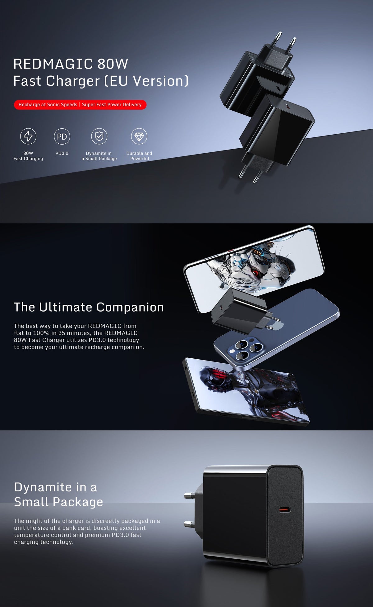 REDMAGIC 80W Hızlı Şarj Cihazı - REDMAGIC (Turkey)
